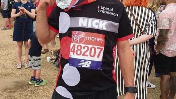 Road Runner Nick Harrison raises funds for Spinal Research | thepost.uk.com