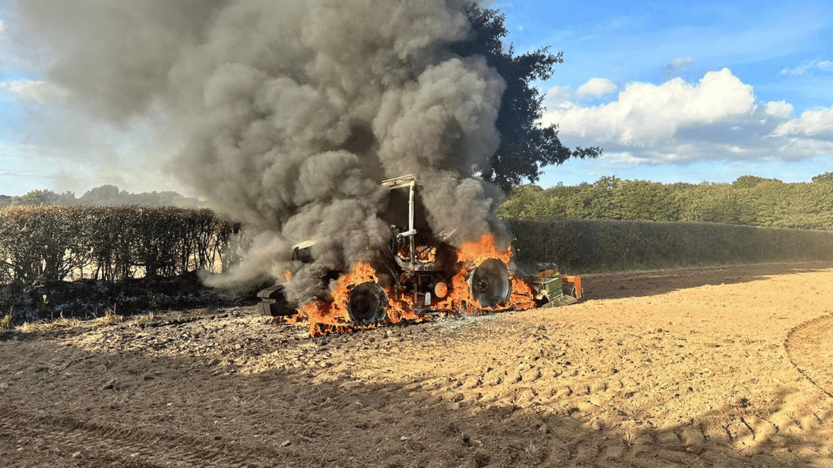 Launceston and Holsworthy fire crews tackle tractor blaze | thepost.uk.com