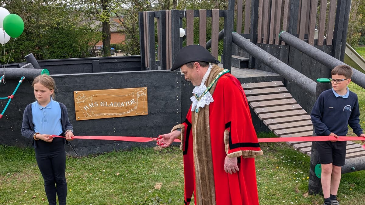 Holsworthy HMS Gladiator play galleon officially opened to 'sail on the ...